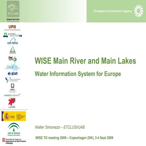 WISE main Rivers and Main Lakes | PPT