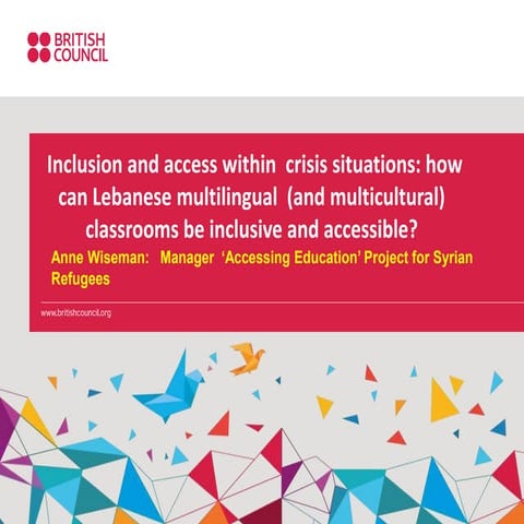 Inclusion and access within crisis situations: how can Lebanese ...