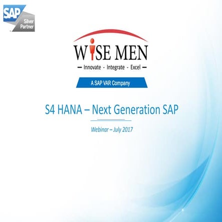 An Overview of SAP S4/HANA