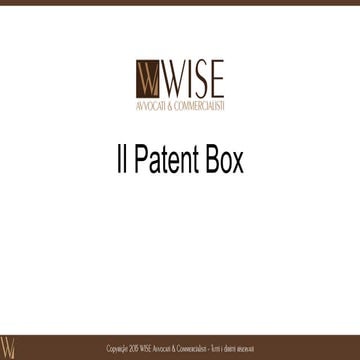 Patent Box | PPTX