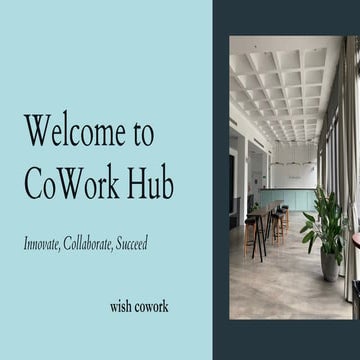 "Wishcowork: Transforming the Coworking Experience in Jaipur". | PPT