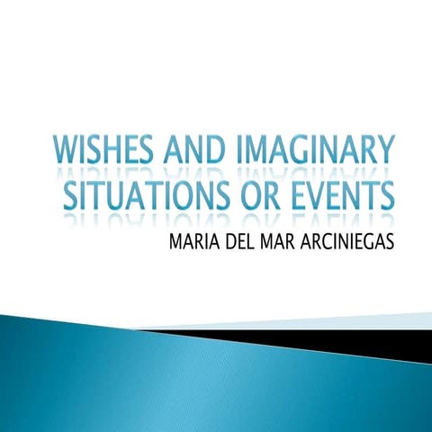 Wishes and imaginary situations or events | PPTX