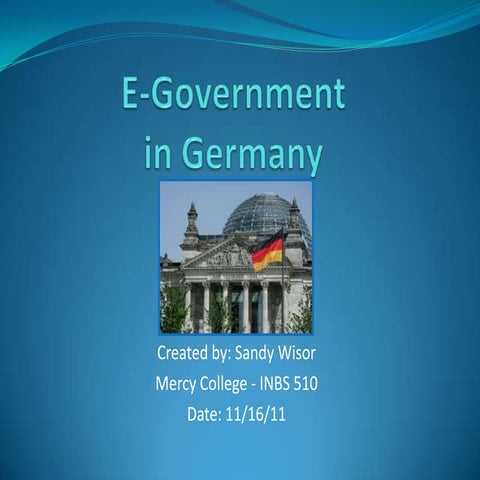 E-Government in Germany | PPTX