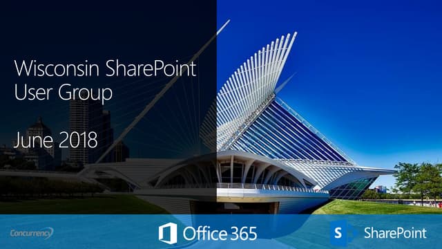Wisconsin Sharepoint User Group Sharepoint Conference 2018 Announcements Ppt
