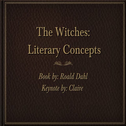 Witch's Literary Concepts | PPT