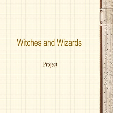 Witches and wizards | PPT