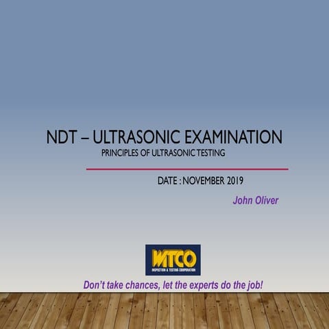 ULTRASONIC TESTING REPORT | DOCX