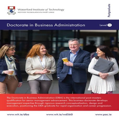 Doctorate in Business Administration | PDF | Postgraduate Education ...