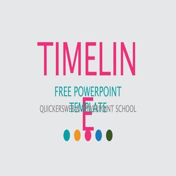 (With animation) animated timeline free power point template | PPTX