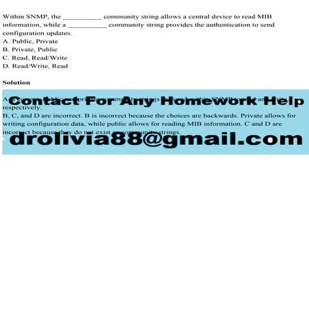 Within SNMP, the __________ community string allows a central device.pdf