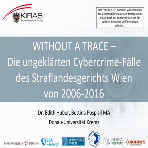 Dr. Edith Huber presentations