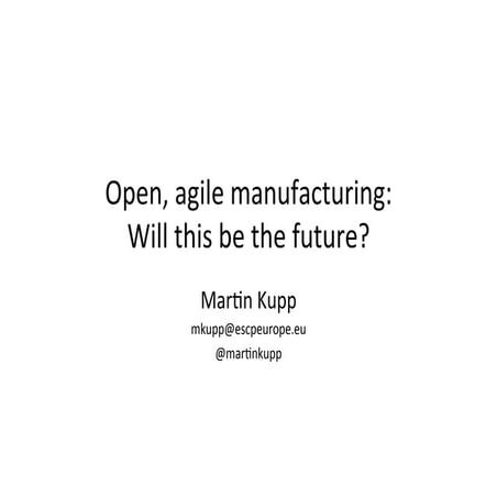 Agile manufacturing | PPT