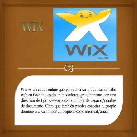 Presentacion plataforma wix | PPTX