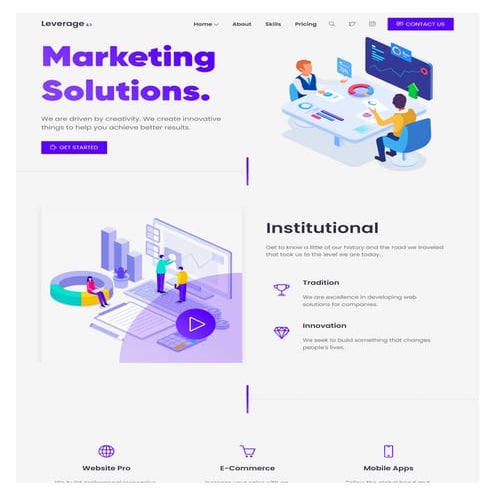 Creative Marketing Agency Landing Page Design By Wix or Editor X ...