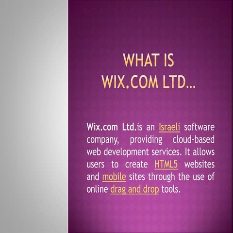 Wix slides Free For All | PPT
