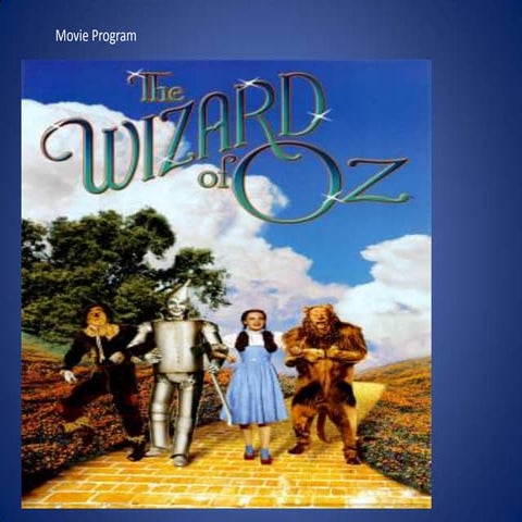 Wizard of oz movie program | PPTX