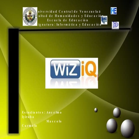GUIA DE WIZIQ | PPT