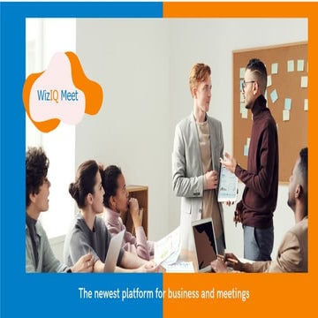 Connect collaborate and learn using WizIQ Meet | PPT