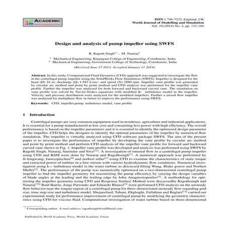 Impeller Design | PDF