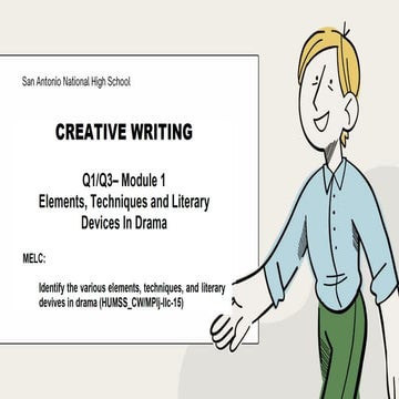 Creative Writing - Conceptualizing Character, Setting, and Plot for One-Act Play | PPTX