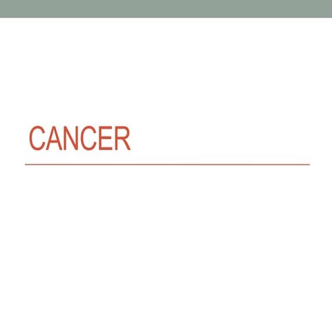 Cancer Powerpoint | PPT