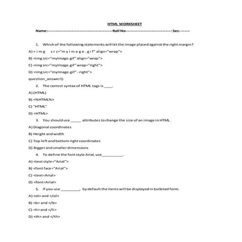 Wk 1 9 | DOCX | Web Design and HTML | Internet