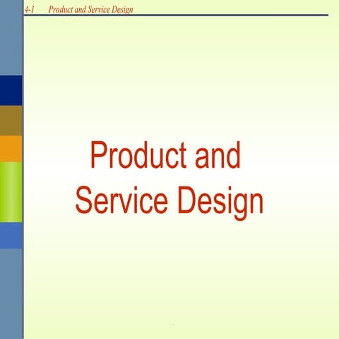 Wk2-Product and Service Design engineering | PPT