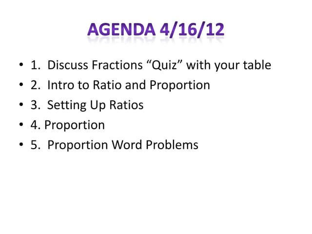 1 - Ratios & Proportions | PPT