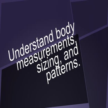 taking body measurements PowerPoint presentation | PPTX