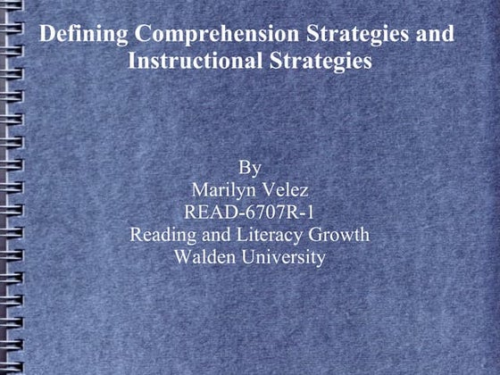 Reading strategy visualization | PDF