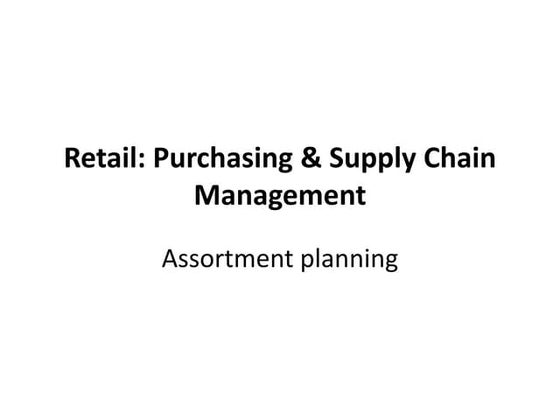 Merchandise planning step by step process | PPT