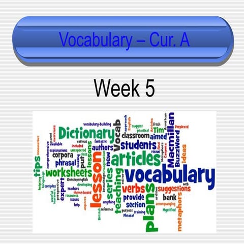Wk 5 vocab | PPT