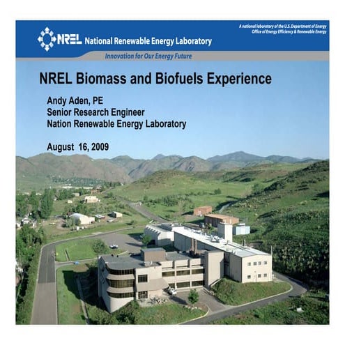 NREL Biomass and Biofuels Experience | PDF | Chemistry | Science