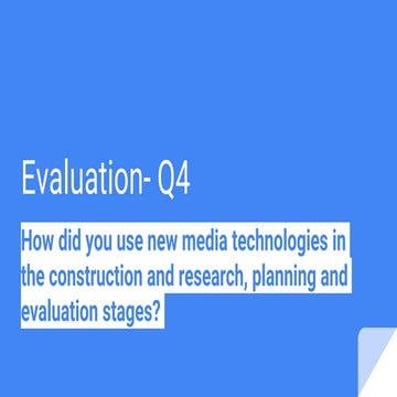 Evaluation q4 | PPT
