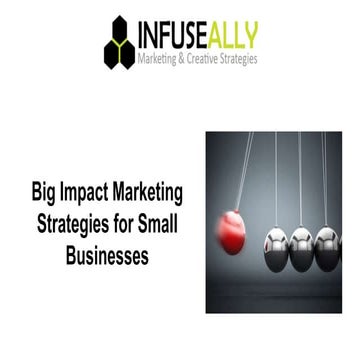 Big Impact Marketing Strategies for Small Businesses | PPT