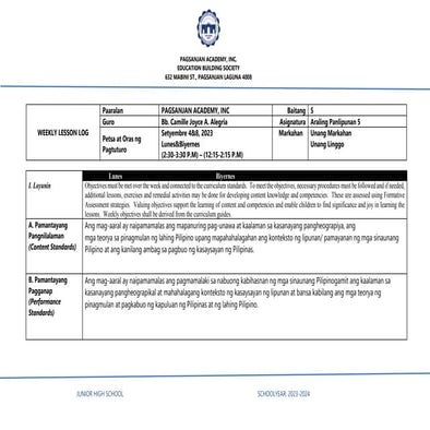 WLL-AP5_WEEK 1.docx | Educational Assessment | Education