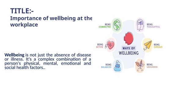 Wellbeing Manager training, part 1 | PPT