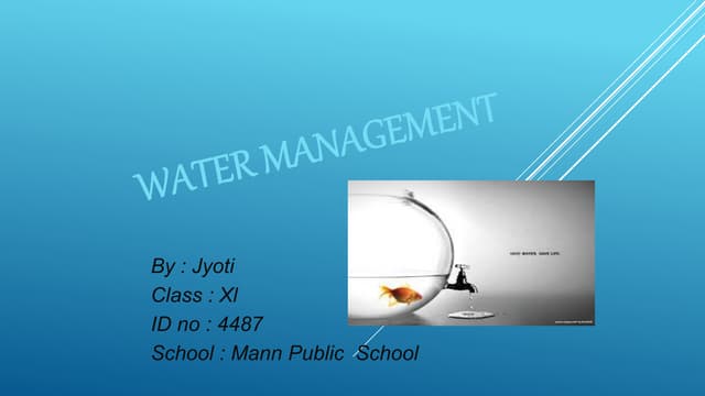 Water Crisis-.pptx and its impact on Pakistan | PPTX