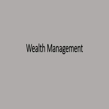 Wm 1 welath management | PPTX