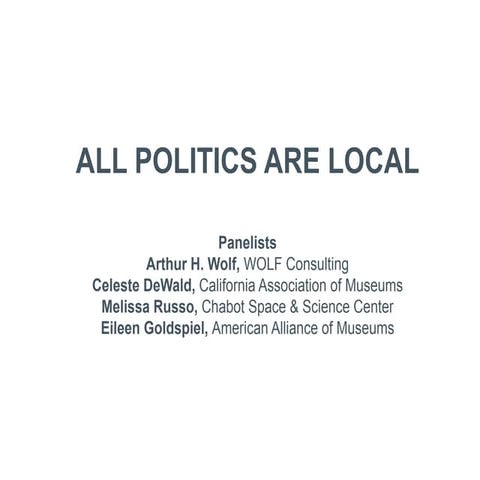 All Politics Are Local | PPT