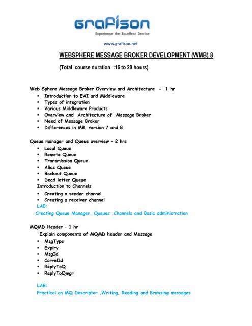 Wm675 g formation-ibm-integration-bus-application-development-ii | PDF