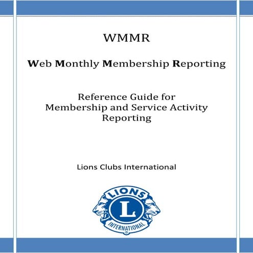 Wmmr reference guide | PDF