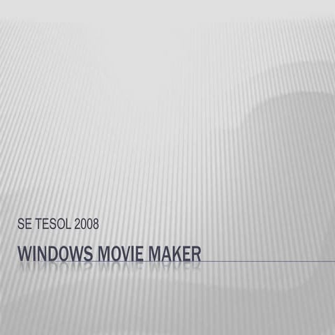 Windows Movie Maker Intro | PPTX