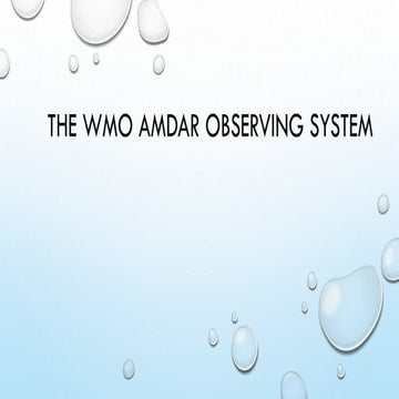 The WMO AMDAR Observing System | PDF