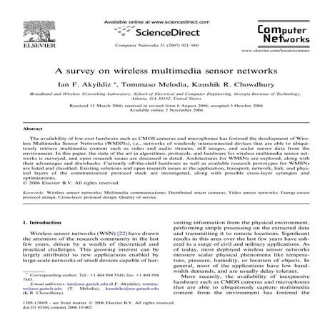 Wireless Multimedia Networks Survey | PDF