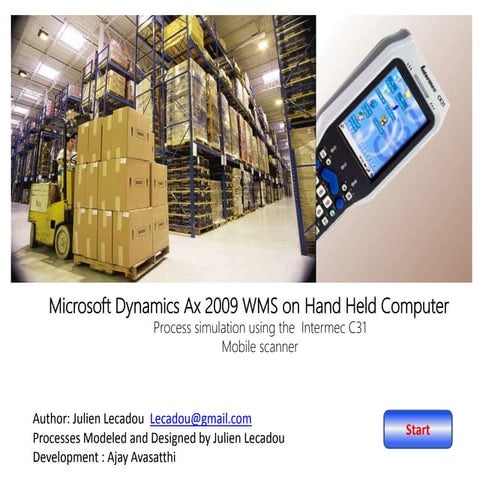 Microsoft Dynamics AX 2009 WMS on handheld device | PPSX
