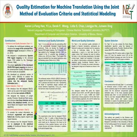 TSD2013 PPT.AUTOMATIC MACHINE TRANSLATION EVALUATION WITH PART-OF ...