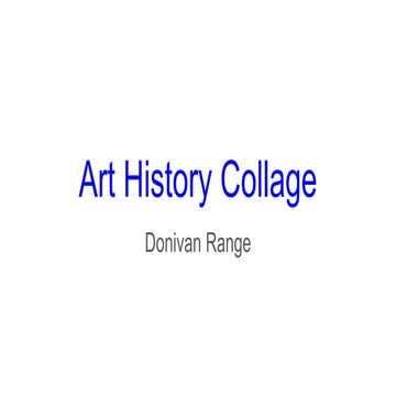 Copy of art history collage | PPT