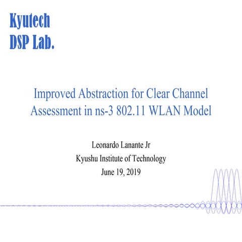 Improved Abstraction for Clear Channel Assessment in ns-3 802.11 WLAN ...