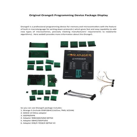Wobd2 original orange5 programming device package display | DOC